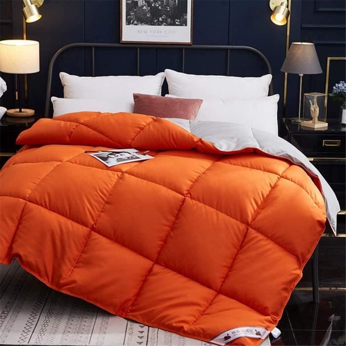 Plumes quilt velours, coton anti-plume tissu épais chaud hôtel home ...