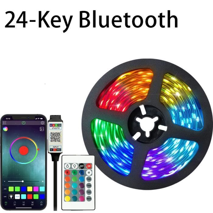 Bande lumineuse LED WS2812B 1m 30m éclairage de décoration effet de chasse contrôle via ...