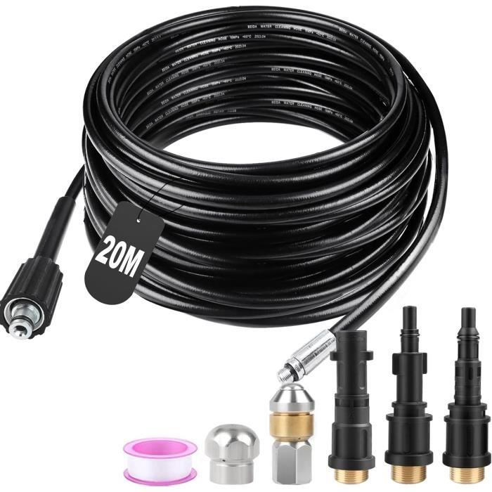 10M Tuyau Deboucheur Canalisation Haute Pression 180Bar Tuyau ...