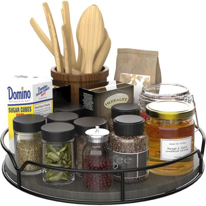 Lazy Susan Organiseur De Plateau Tournant Pour Armoire, Garde-Manger ...