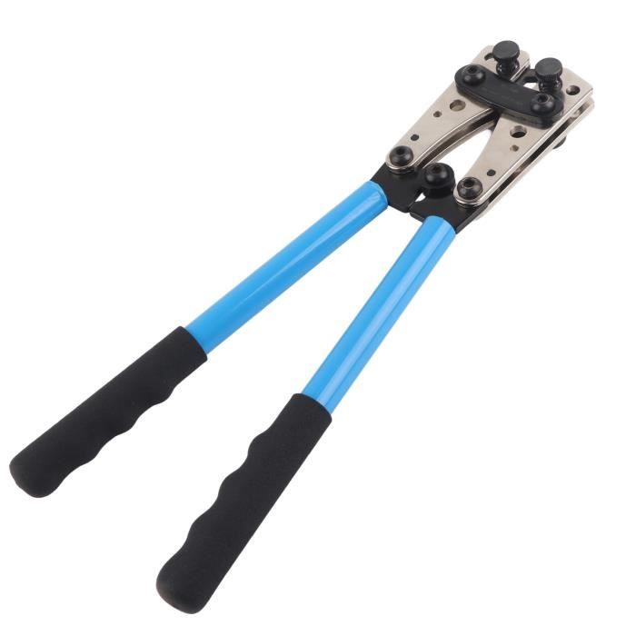 Pince à sertir câbles HURRISE - Type A sertir - Bleu - Capacité 6-50mm² ...