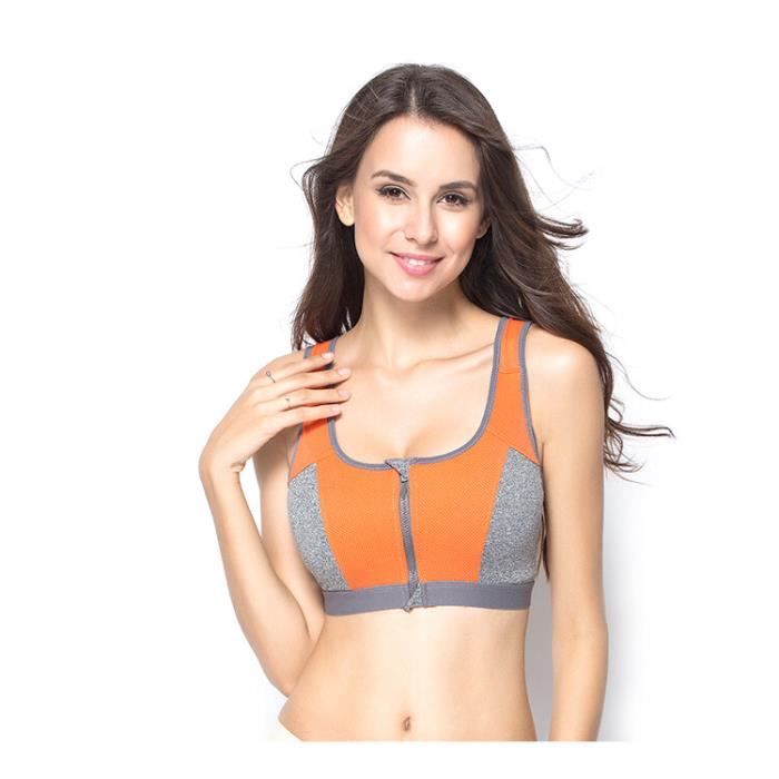 Brassière de sport,Soutien-gorge Push-Up antichoc et respirant pour femme,brassière de sport ...