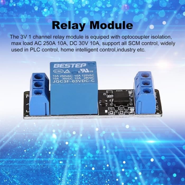Module de relais optocoupleur, module de relais 3 V, interrupteur de ...