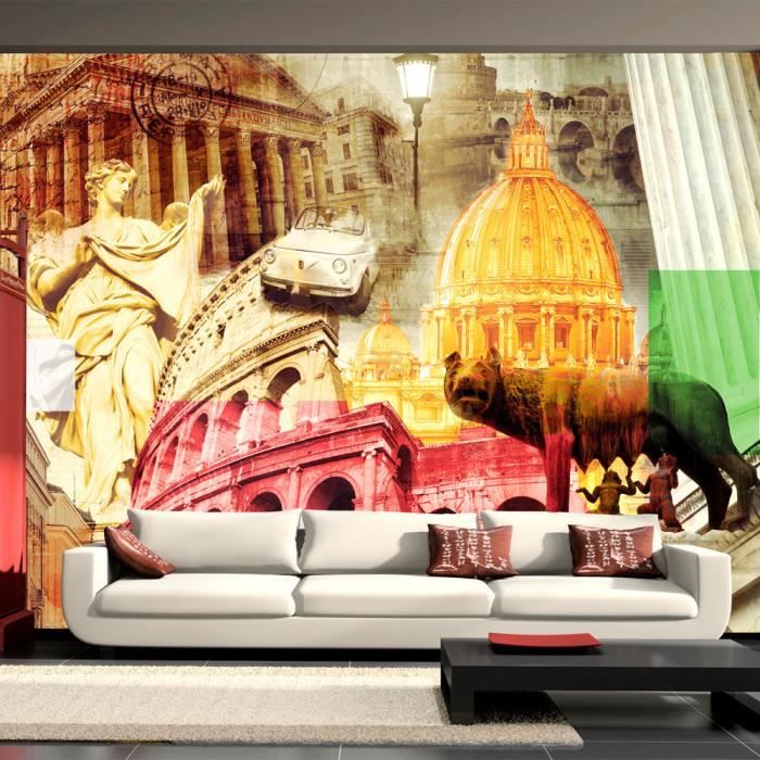 Papier peint Ville et Architecture Rome - collage 100x70 cm - Papier ...