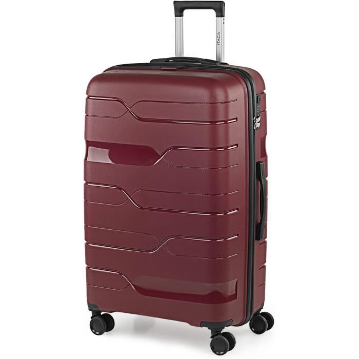 Valise Grande Taille Rigide 4 Roulettes - Résistante Valise Grande ...
