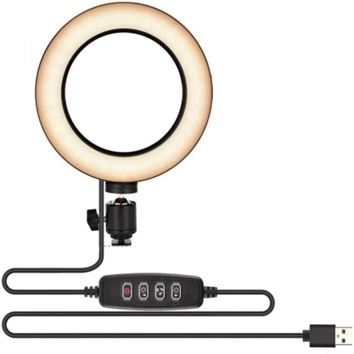 16Cm Led Ring Light Light Avec Trépied Et Support De Téléphone Portable ...