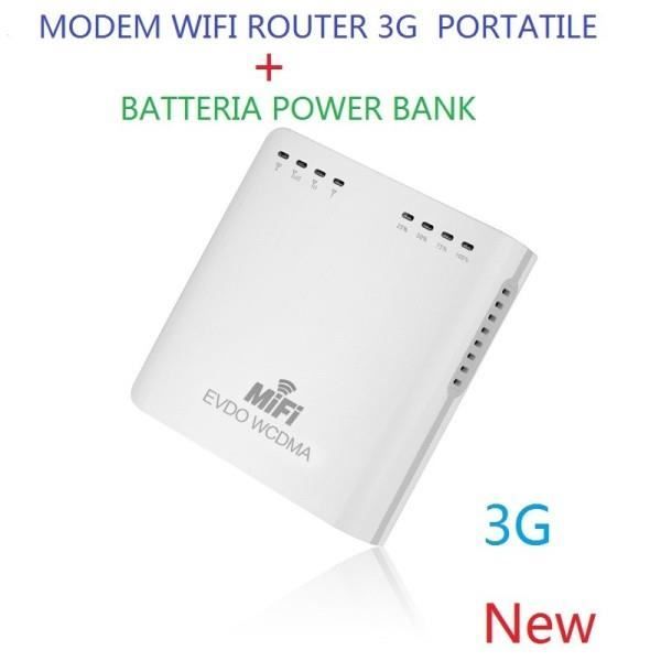 Wireless Mini Modem Wifi Router 3g Portatile Con Batteria Supporta Sim ...