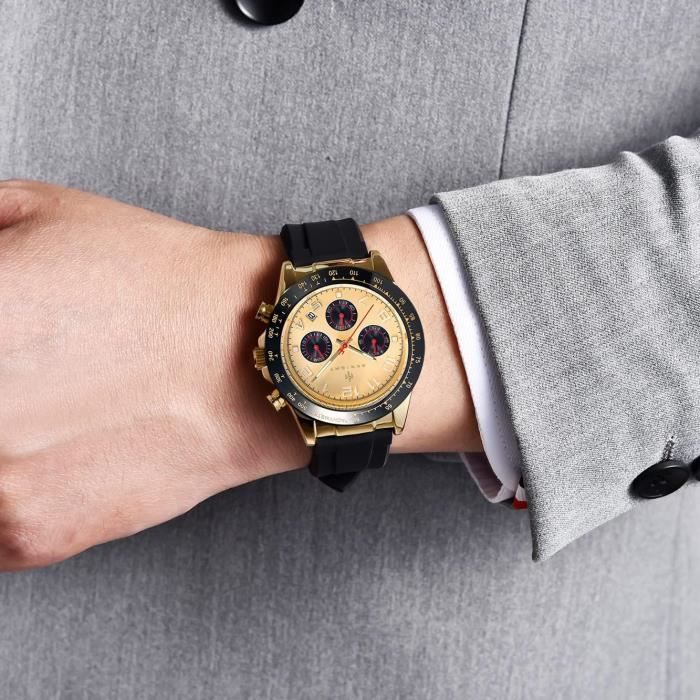 Montre Homme Benyar Mouvement À Quartz 3Atm Montre Homme Etanche ...