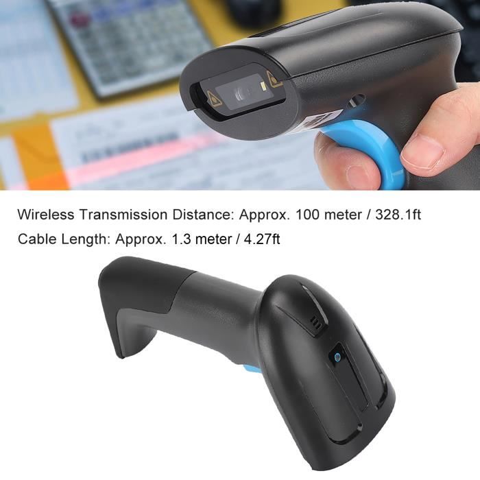 YOSOO Barcode Reader Lecteur de codes à barres sans fil QR Code LED ...
