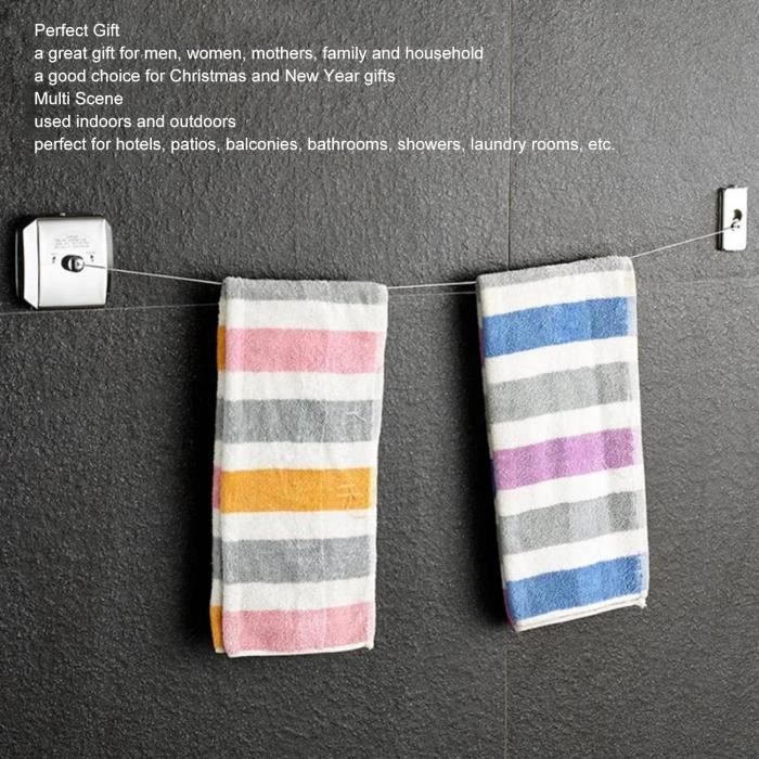 Corde À Linge Rétractable, Corde À Linge Rétractable En Acier ...