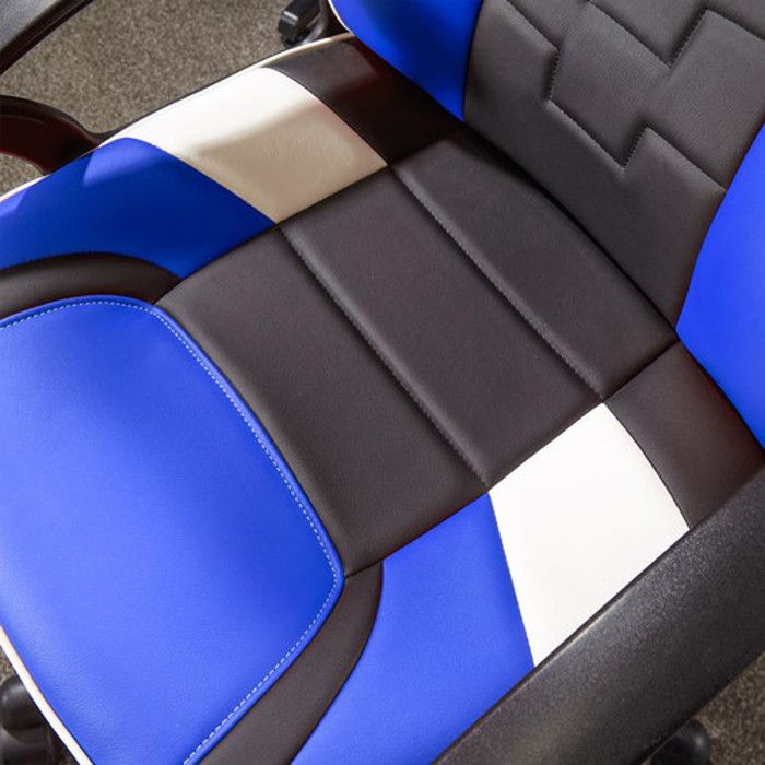 X-Rocker Saturn Gaming Stoel Zwart/Grijs/Blauw - Cdiscount Informatique