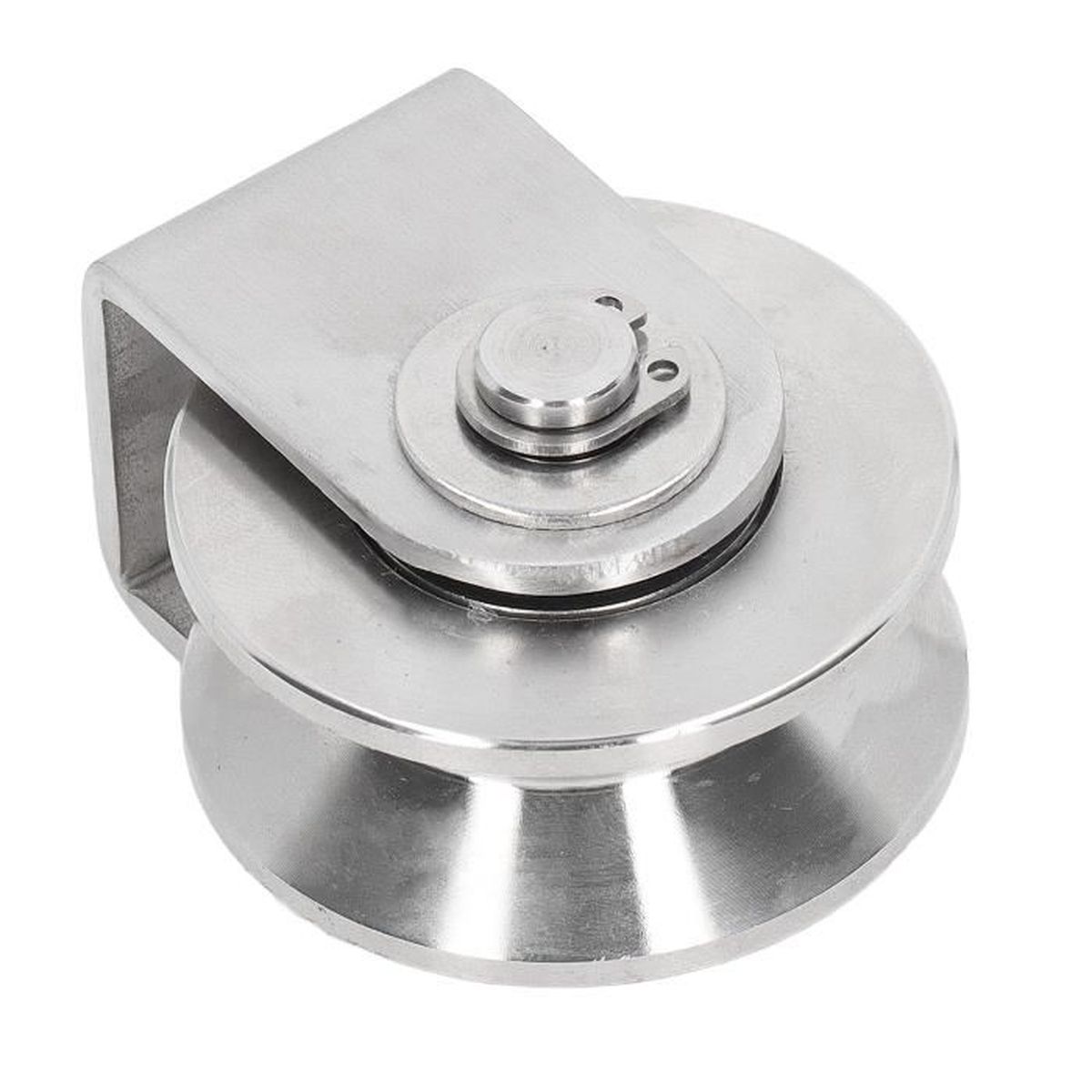 KEM - Poulie à rainure en V à double roulement en acier inoxydable pour ...