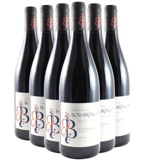 Anjou La Seigneurie Rouge 2019 - Bio - Lot de 6x75cl - Château de Bois ...