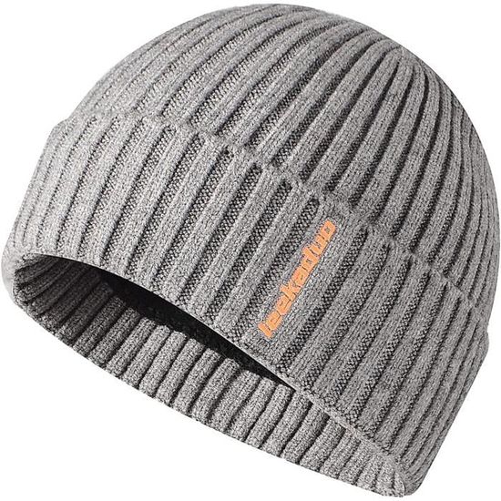 Bonnet Homme Hiver En Tricot Bonnet En Laine Homme Avec Doublure ...