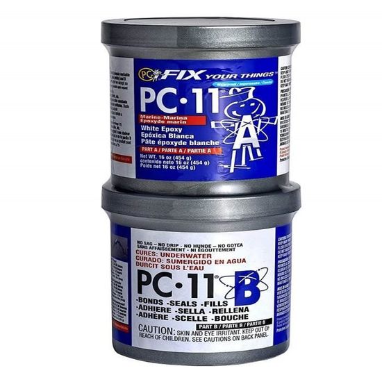 PCProducts PC11 Pâte adhésive époxy en deux partiesqualité marine0,5 kg ...