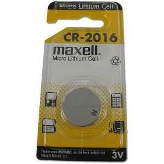 Pile CR2016 Lithium 3V Maxell - Cdiscount Bricolage