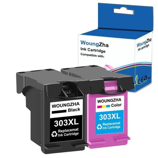 Woungzha 2 Cartouches d'encre Compatible pour HP 303 XL 303XL ENVY ...