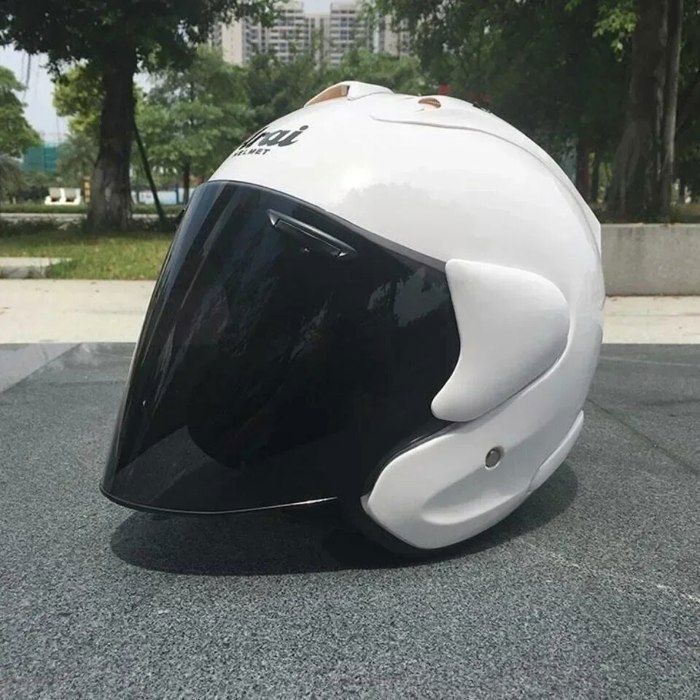 Demi-casque de moto noir brillant pour homme et femme,casque d'été Ram3 ...