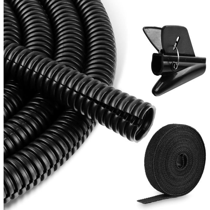 Gaine Cable Informatique 10FT Gaine de Câble Cache Fil Electrique Cable ...