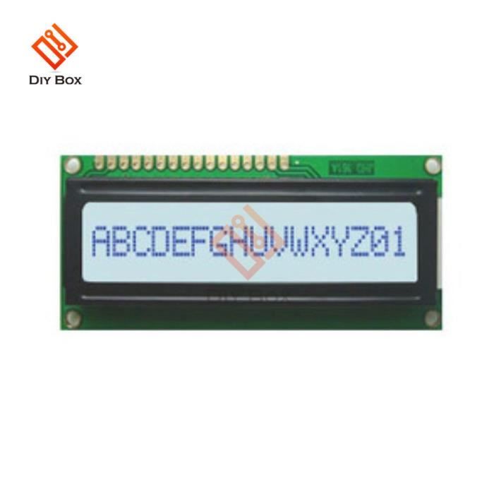 Module d'affichage LCD à rétro-éclairage LED blanc, 1601, 16x1 ...