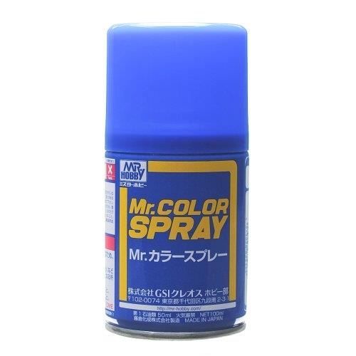 GSI CREOS MR. COLOR SPRAY GLOSS 100ML, BLUE MR HOBBY - GUNZE S-005 ...