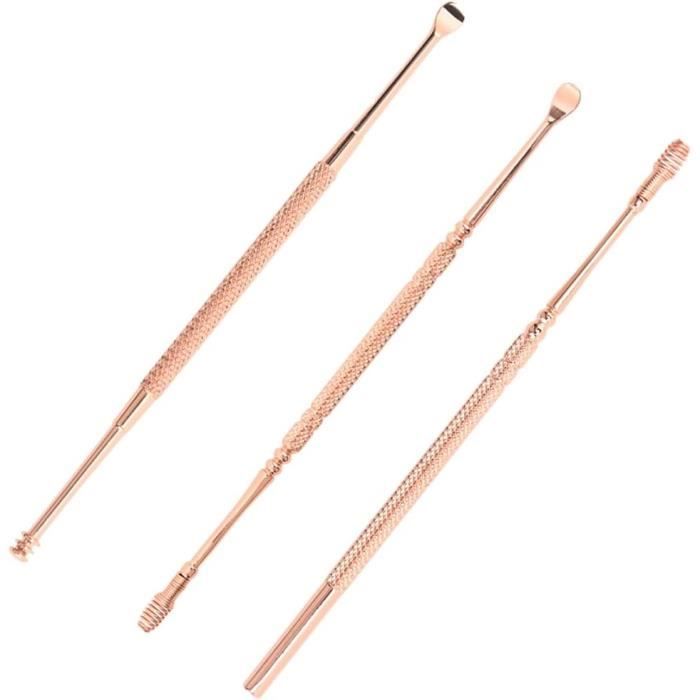 Ear Wax Cleaner Kit, 3PCS Cérumen Curette Nettoyeur Cure Oreilles INOX ...