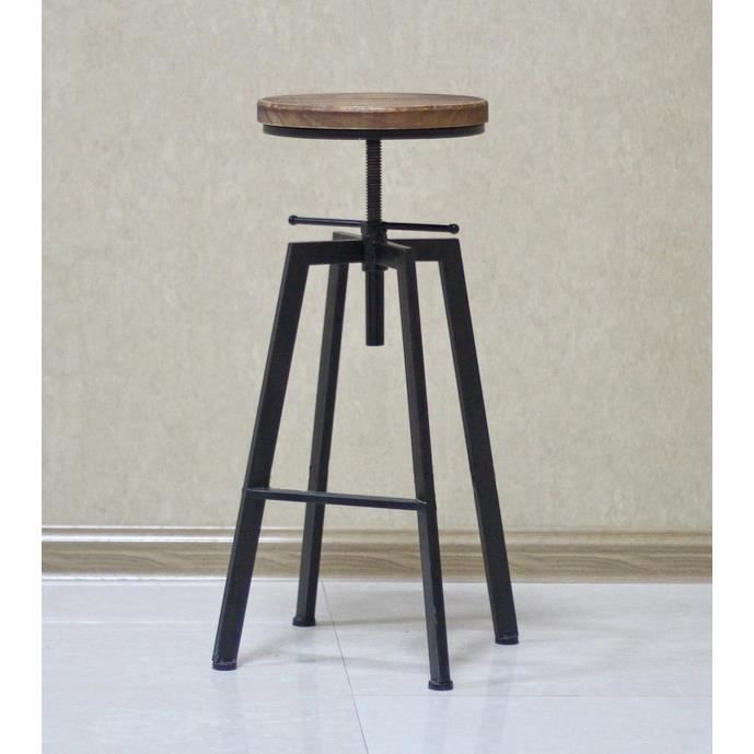 Tabouret de Bar YAKO 1 sur Vis Design Luxe Industriel Design Retro Vintage Métal & Bois ...