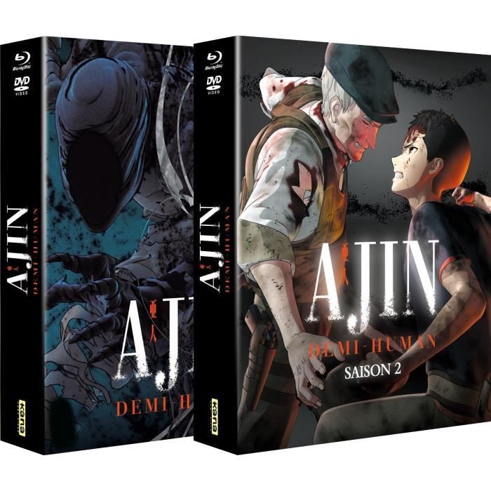 Ajin : Demi-Human - Saison 1 + 2 - Pack 2 Coffrets Combo Blu-ray + DVD ...