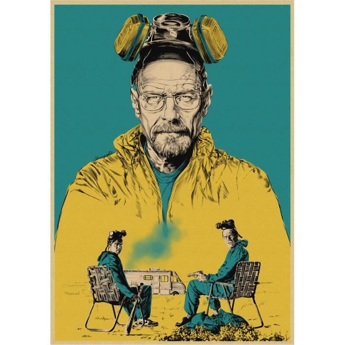 Décoration murale,Breaking Bad poudre Bryan Colin Princeton Vintage ...