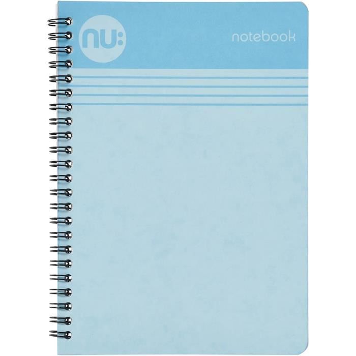 Notebooks 004111-Fsc Cloud Pastels Cahier À Spirales Bleu Format A5 110 ...