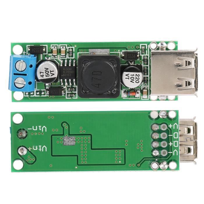 Cikonielf Module convertisseur DC-DC DC DC 12V 24V 6V 32V à 5V, Module Abaisseur de Tension USB ...