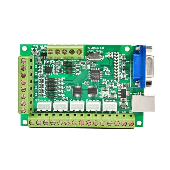 Carte de commande CNC - EJ.LIFE - MACH3 USB - Interface 5 axes ...