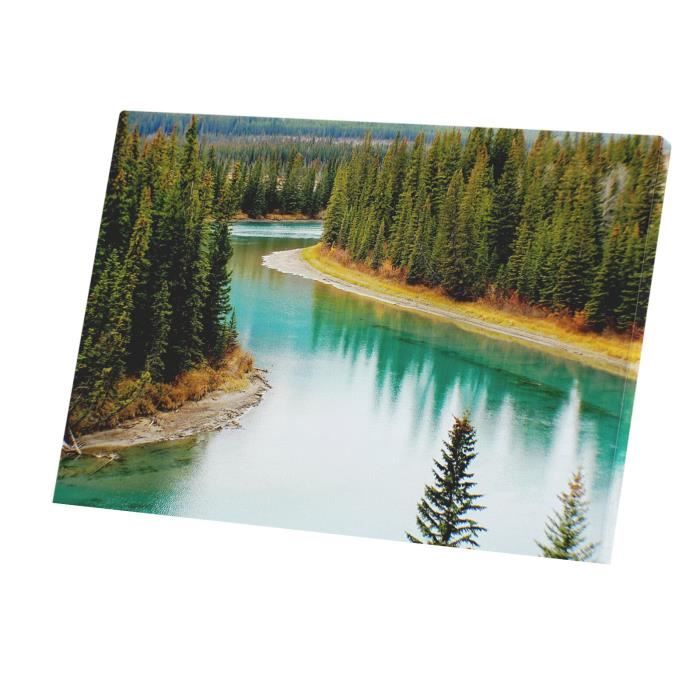 Tableau Décoratif Fleuves aux Eaux Turquoise Serpente dans la Forêt de ...