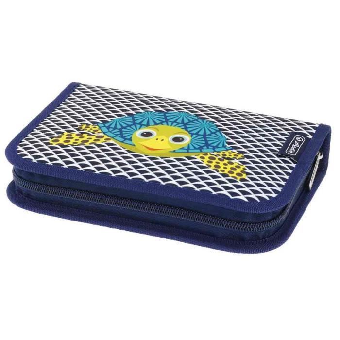 Etui scolaire - HERLITZ - Cute Animals Turtle - 31 pièces - Polyester ...