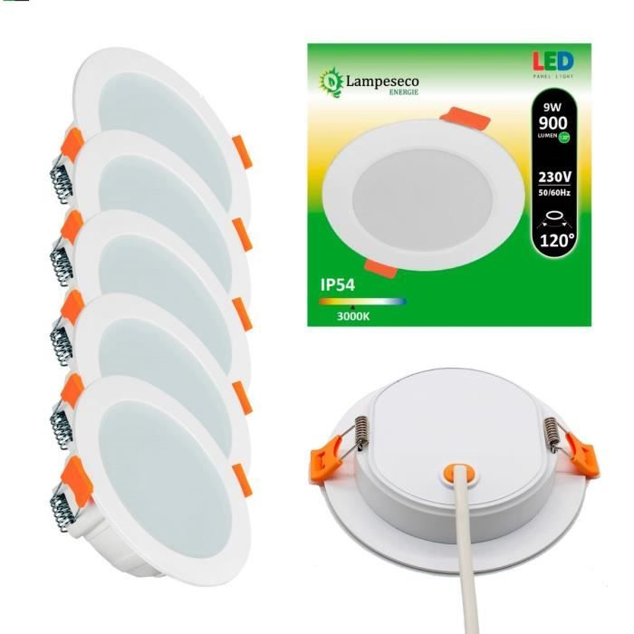 Spot Led Encastrable Extra Plat Lampesecoenergie Blanc Chaud 3000k