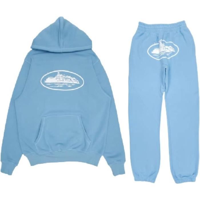 Corteiz Suit Combinaison Jogging Y2K Homme 2 Pièces Survêtement D ...