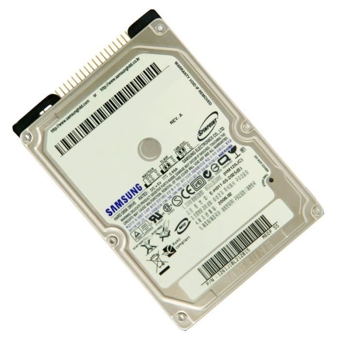 Disque Dur 100Go IDE ATA 2.5" Samsung HM100JC 5400RPM 8Mo Pc Portable ...