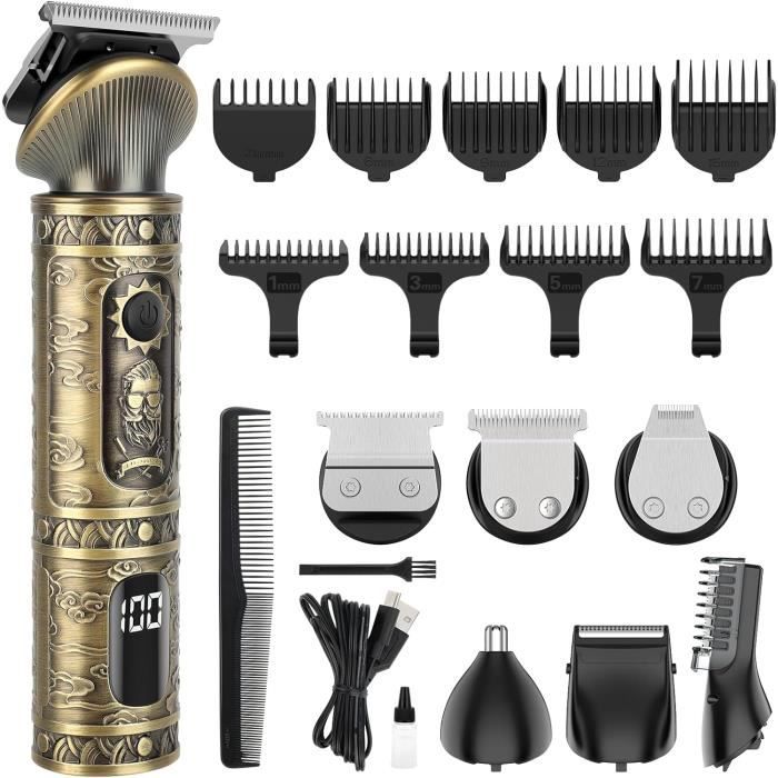 Tondeuse Barbe Homme Tondeuse Cheveux Hommes Professionnel 6 Têtes De ...