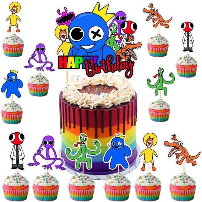 13Pcs Rainbow Friends Décorations De Gâteaux, Cake Toppers, Cupcake ...