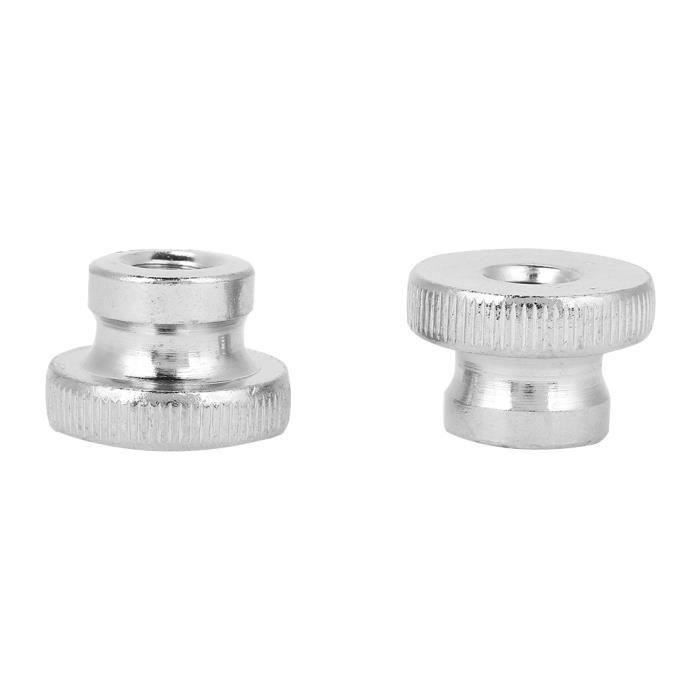 AZ00891-écrou de pouce moleté M3 M4 M5 M6 M8 M10 en acier au carbone nickelé à serrer à la main ...