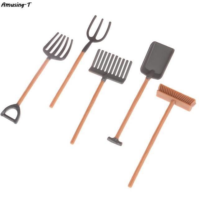 PELLE,as pic--Maison de poupée échelle 1:12, pelle Miniature, houe et ...