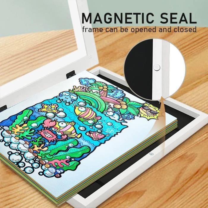 Cadre Photo, Cadre Pliant pour Dessins, Cadre Photo d'Art en Bois ...