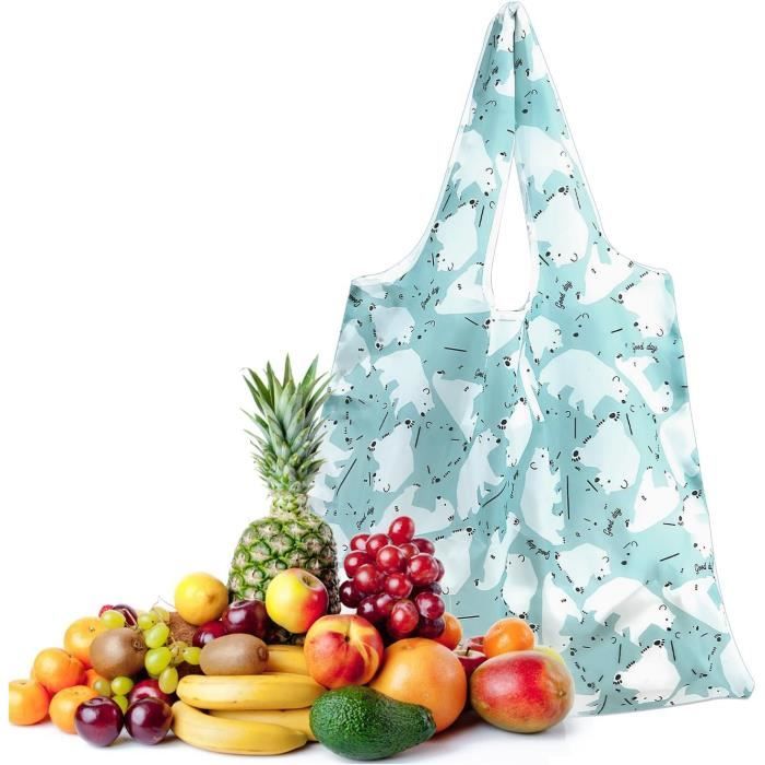 Grand Sac De Courses Pliable,Sac De Courses Étanche Et Réutilisable ...