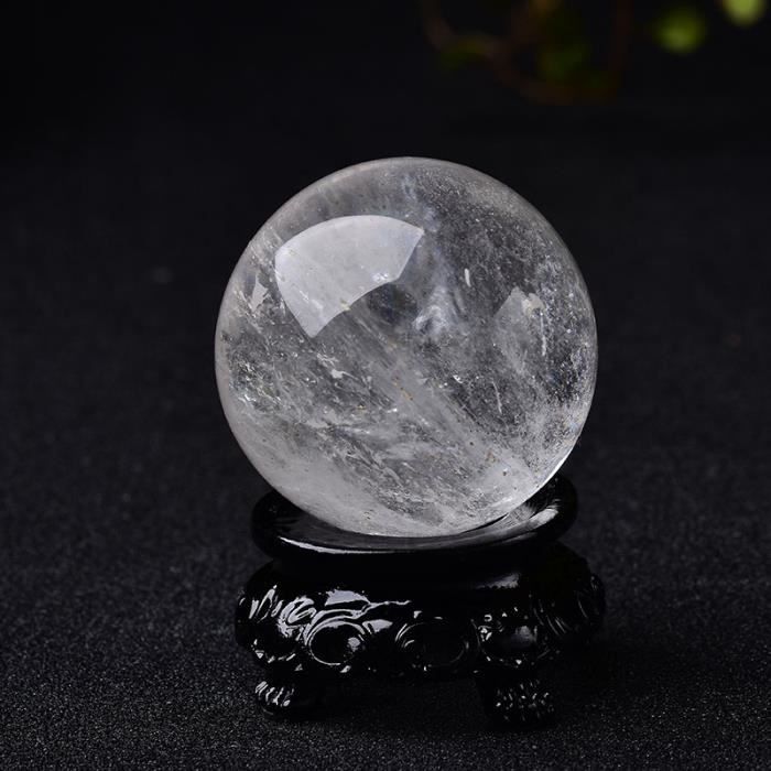 PIERRE VENDUE SEULE,Rock Crystal Quartz-50-60mm--Boule de Quartz ronde ...