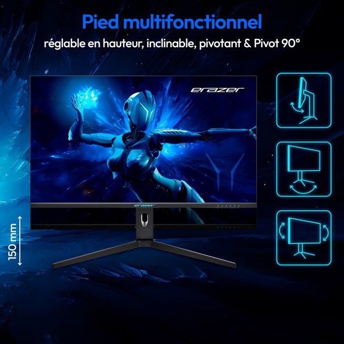 Ecran PC Gaming ERAZER Spectator X50 - 32" QHD - 165Hz - HDR10 - HDMI ...