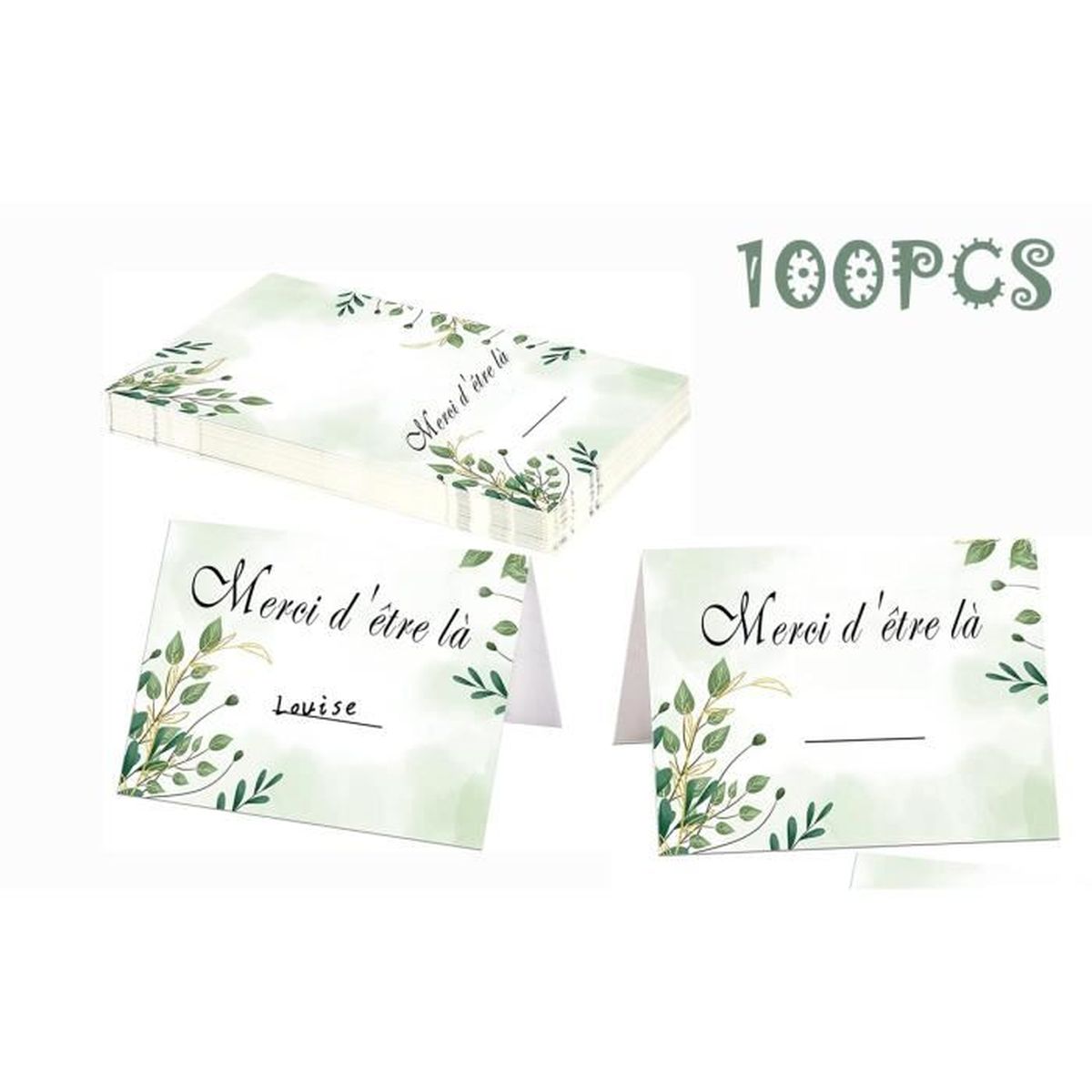 Cartons de Placement, Kit de 100 Feuilles Carte de Table, Cartes de ...