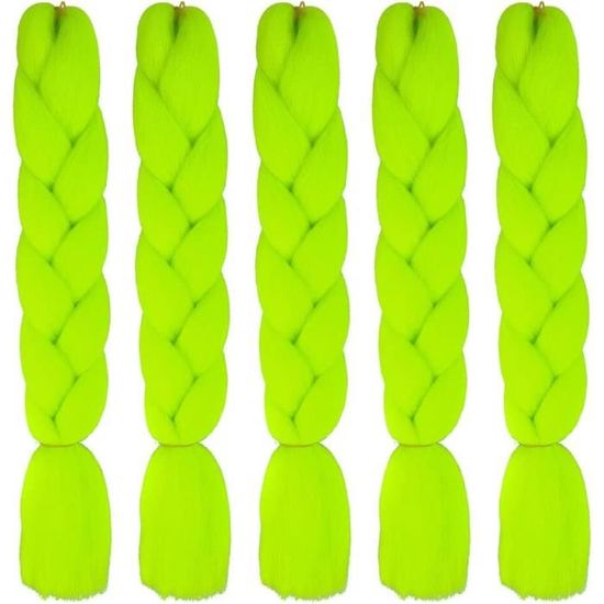 5 Pièces Tresse Cheveux Jumbo, 24 Pouce Extension De Cheveux À Tresser ...