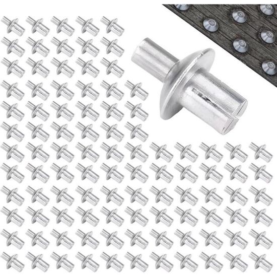 Rivets Solides À Tête Ronde En Aluminium, Rivets À Tête Ronde - Rivets ...
