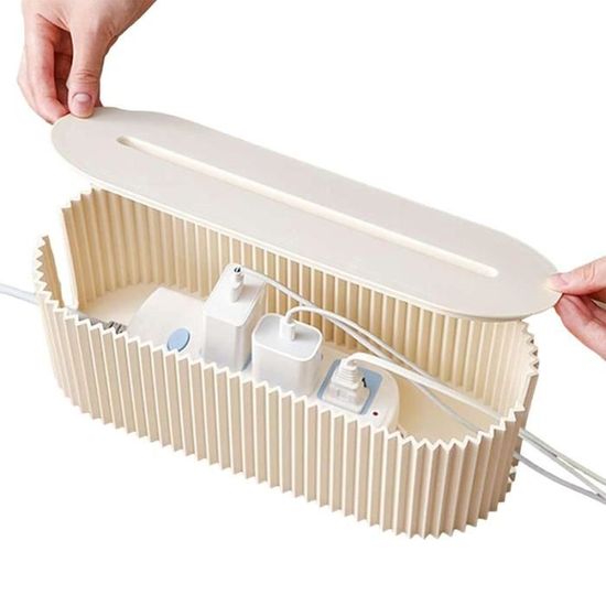 Boîte câble,Boîte Rangement pour Cordon câble Solution Gestion des ...