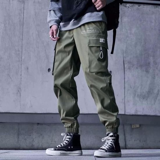 Tenue professionnelle,Pantalon Cargo Hip Hop pour hommes,Harajuku,Harem,jogging,survêtement ...